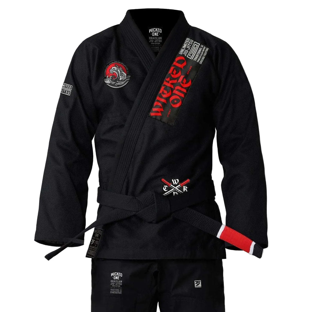 Kimono JJB Wicked One GI Samurai Noir | Résistant & Performance